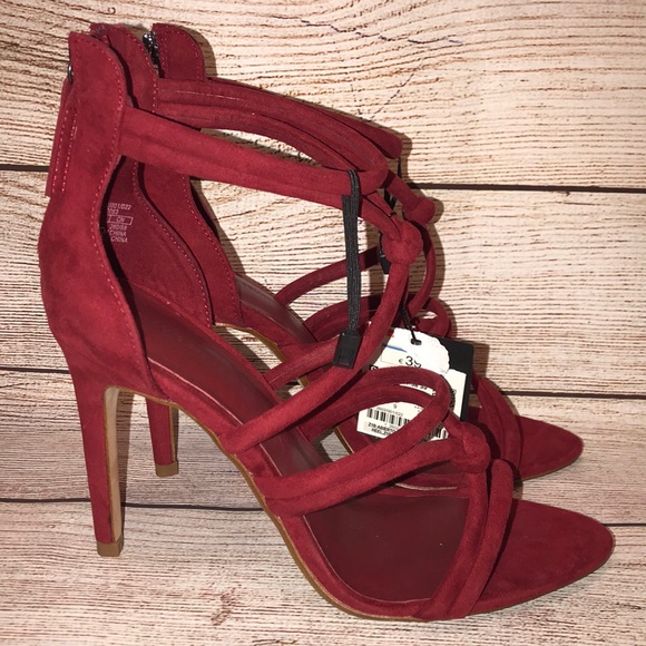 Zara | Shoes | Nwt Zara Basic Burgundy Heels Size 4 Us 9 | Poshmark